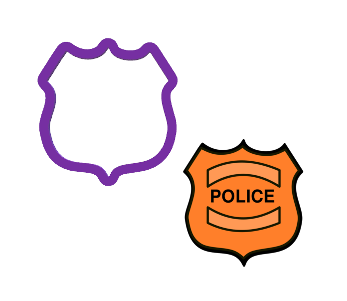 Police Badge Cookie Cutter – My Sweet Cuts